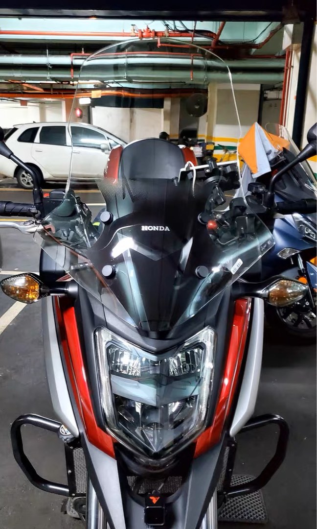 NC750X Tinted Windshield, Motorcycles, Motorcycle Accessories on Carousell