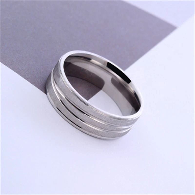 [ RESERVED ] Cross Line Stainless Steel Rings , Women's Fashion ...