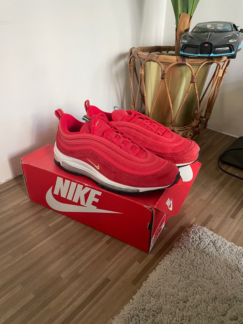 Nike Air Max 97 QS Red, Men's Fashion, Footwear, Sneakers on Carousell