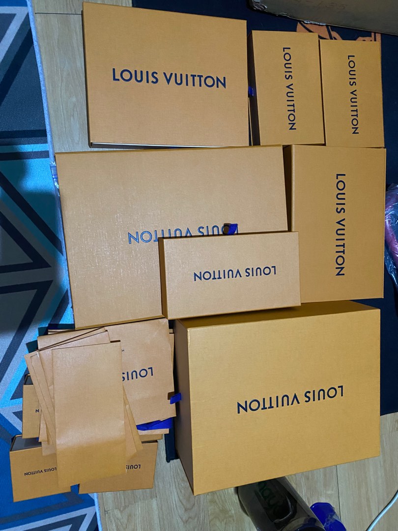 Orig LV Box and Paper Bag Bundle, Luxury, Accessories on Carousell