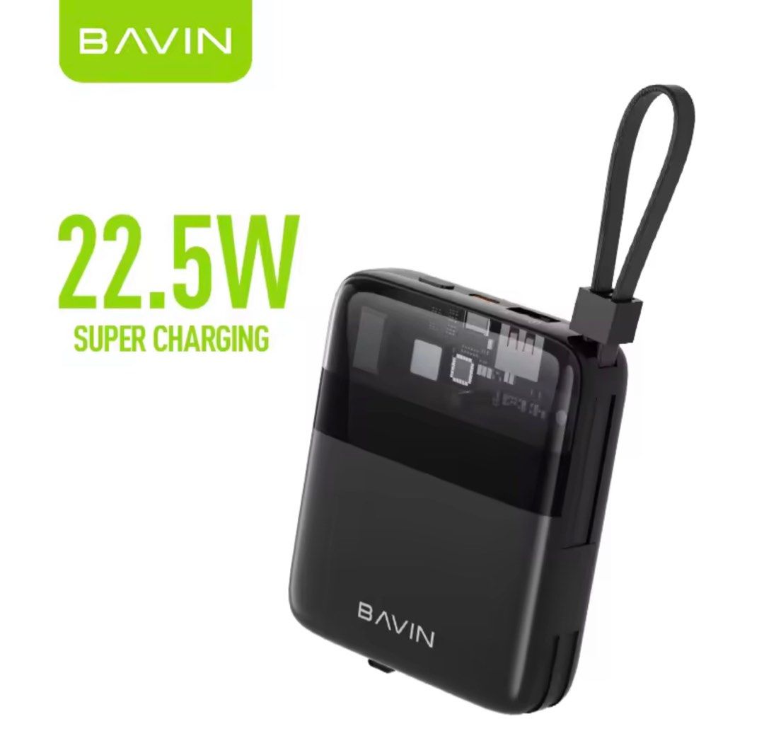 Original Bavin Powerbank 10,000MAH Brand new and Sealed (with cables ...