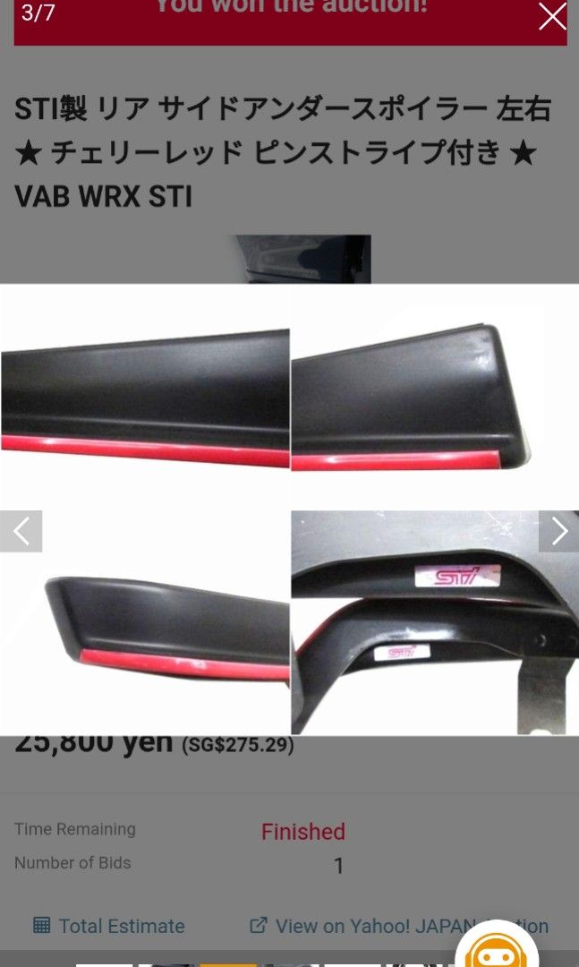 Original Subaru Wrx STi VA Body Kit, Car Accessories, Accessories on ...