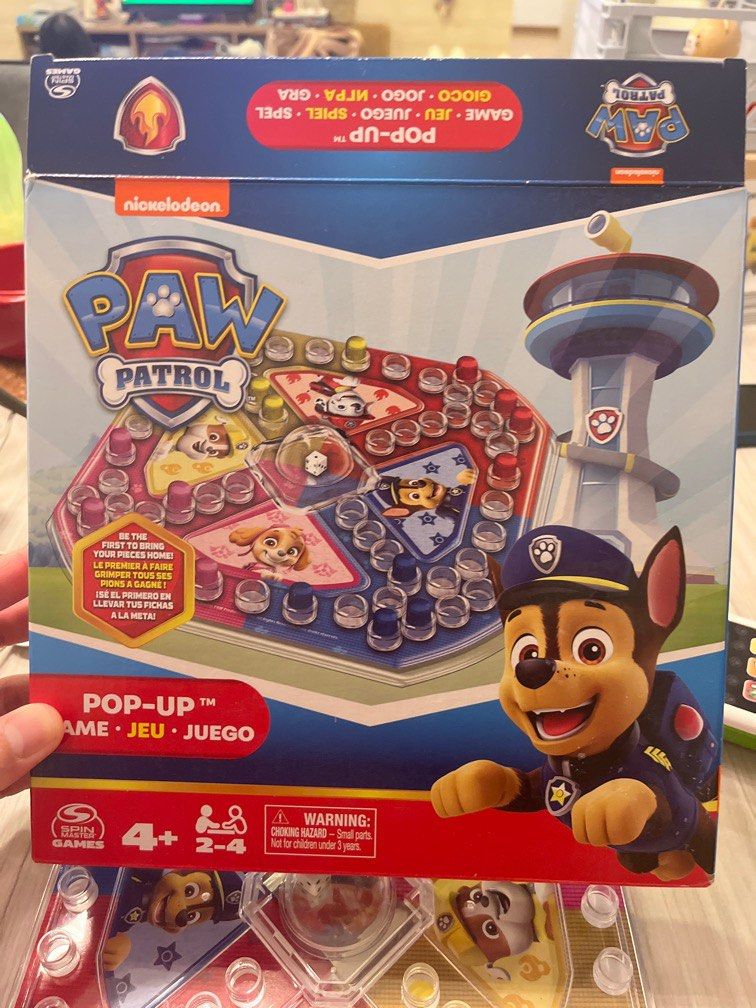 Paw patrol pop up board game, Hobbies & Toys, Toys & Games on Carousell