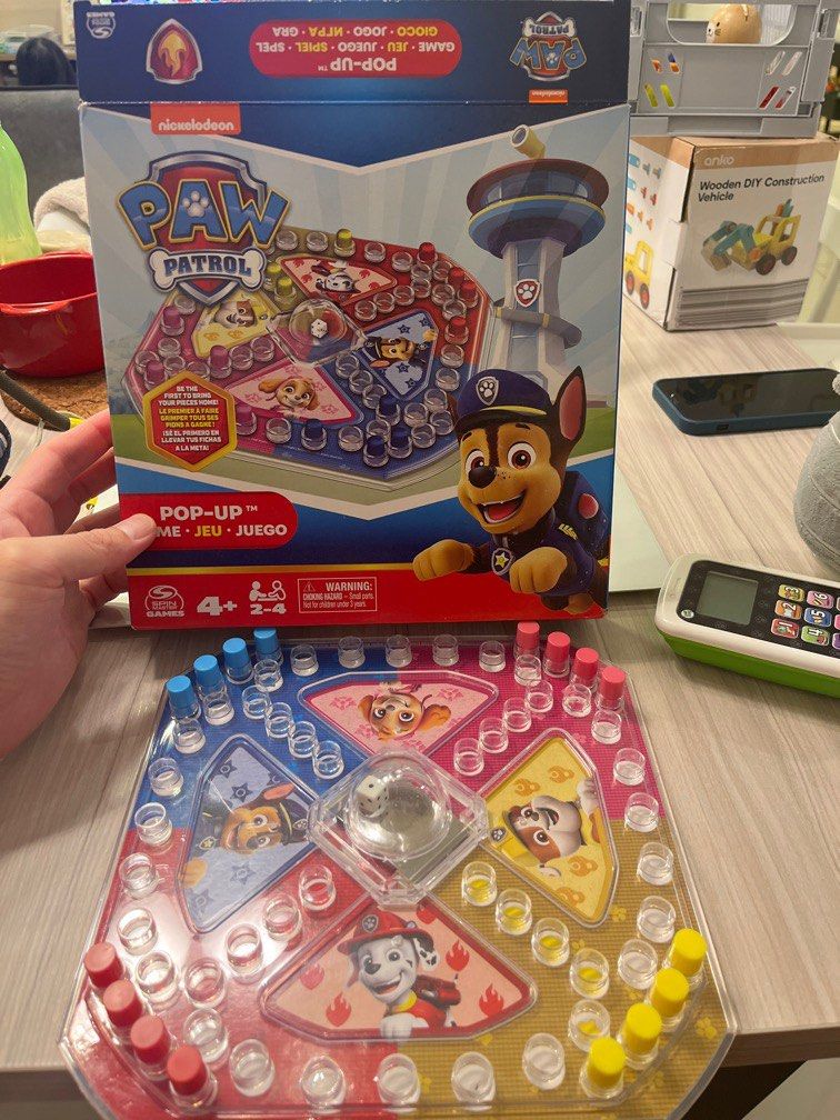 Paw patrol pop up board game, Hobbies & Toys, Toys & Games on Carousell