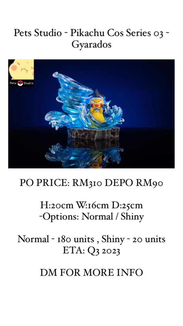 Pets Studio - Pikachu Cos Series 03 - Gyarados, Hobbies & Toys, Toys & Games on Carousell