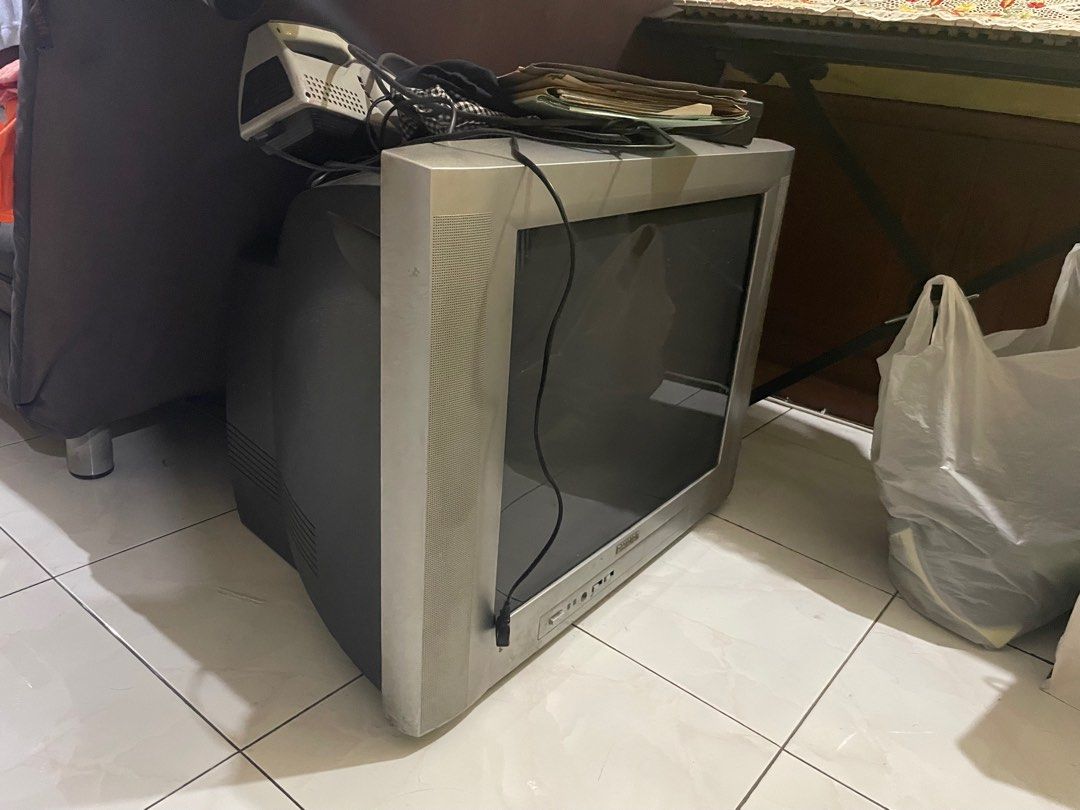 Philips CRT TV Flat Screen TV Tabung Layar Datar, Elektronik, TV ...