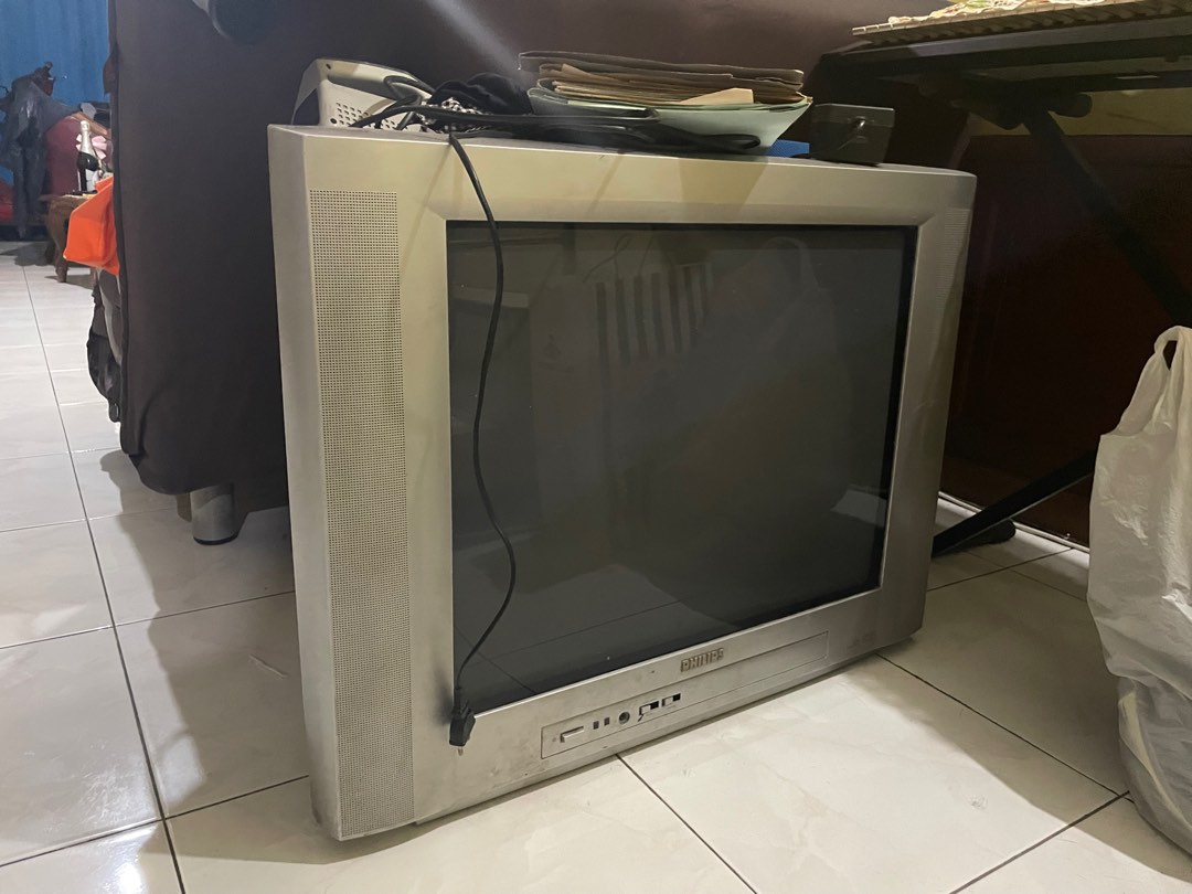 Philips CRT TV Flat Screen TV Tabung Layar Datar, Elektronik, TV ...