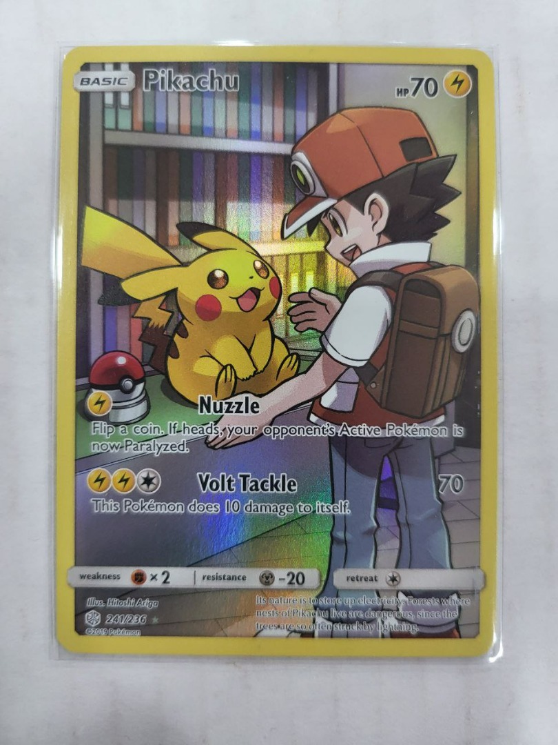 Pokemon TCG Pikachu Secret Rare - Sun & Moon: Cosmic Eclipse, Hobbies ...