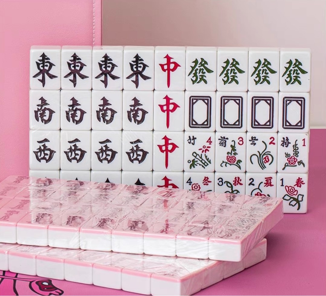 Pink Panther Mahjong Set 42mm (160 tiles), Hobbies & Toys, Toys & Games ...