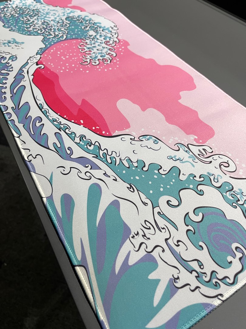 Pinku Great Wave Mousepad, Video Gaming, Gaming Accessories, In-Game ...