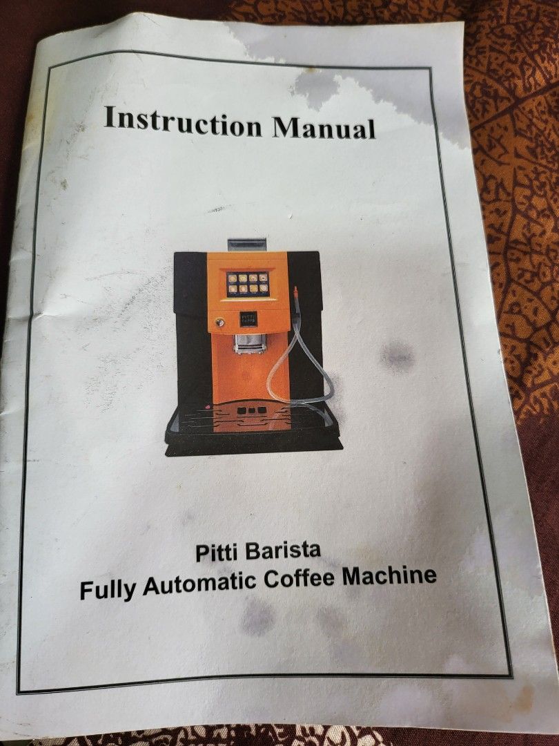 Pitti Barista Fully Automatic Coffee Machine, TV & Home Appliances ...