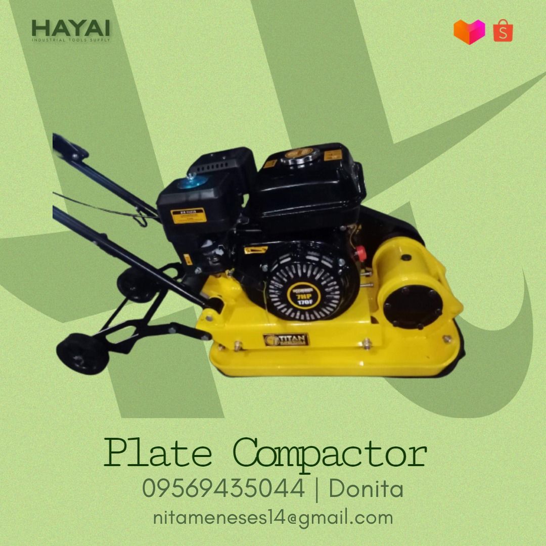 Plate Compactor, Commercial & Industrial, Industrial Equipment on Carousell