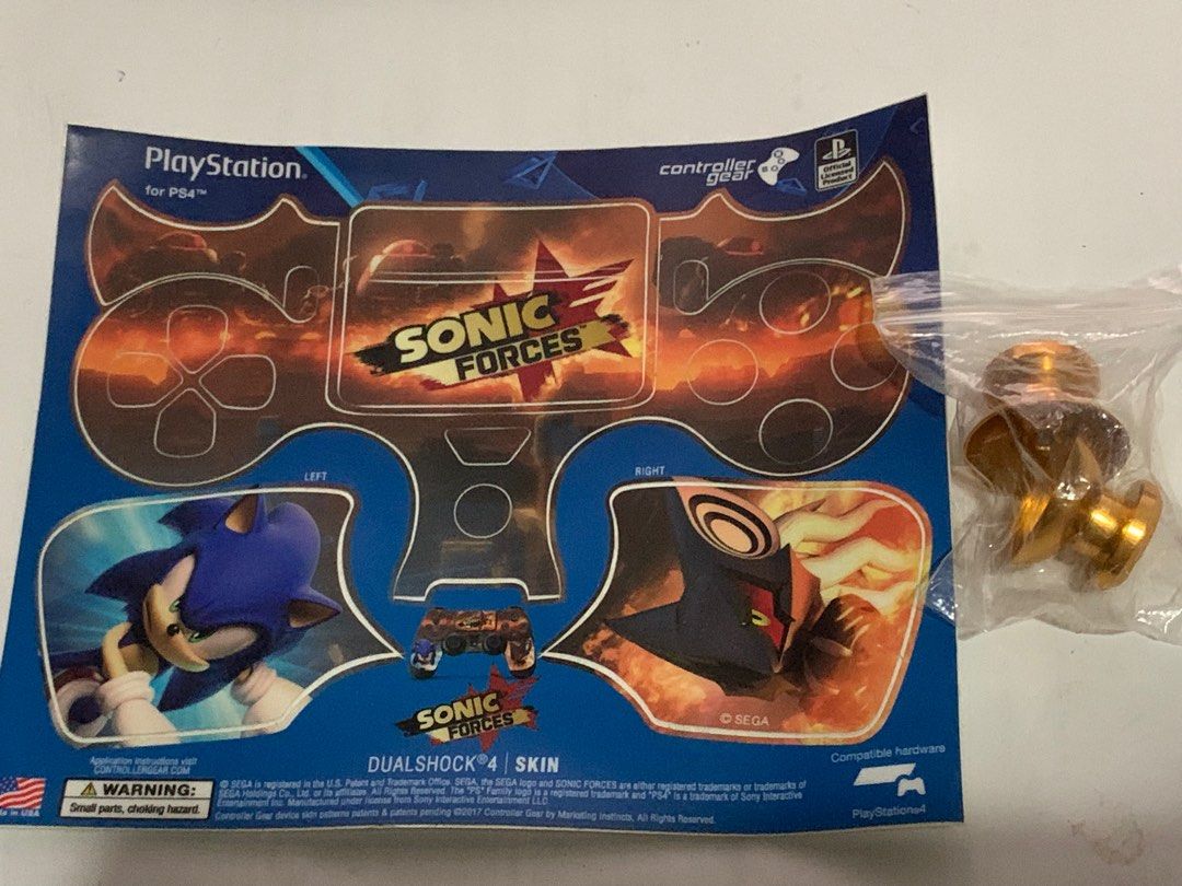 PlayStation 4 DS4 controller sonic stickers & knobs, Video Gaming ...