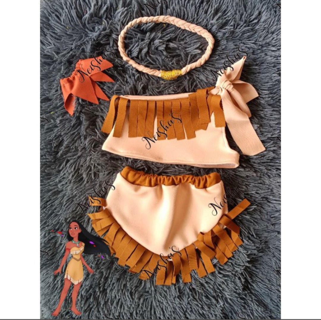 Pocahontas costume set milestone, Babies & Kids, Babies & Kids Fashion ...