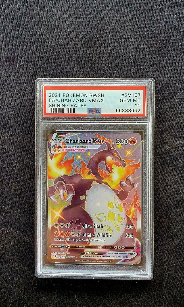 Pokemon TCG PSA 10 Charizard Vmax Shining Fates on Carousell