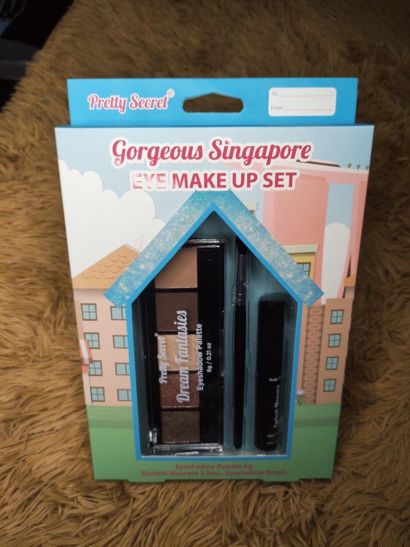 Pretty Secret Gorgeous Eye Makeup Set (Eyeshadow Palette, Mascara ...