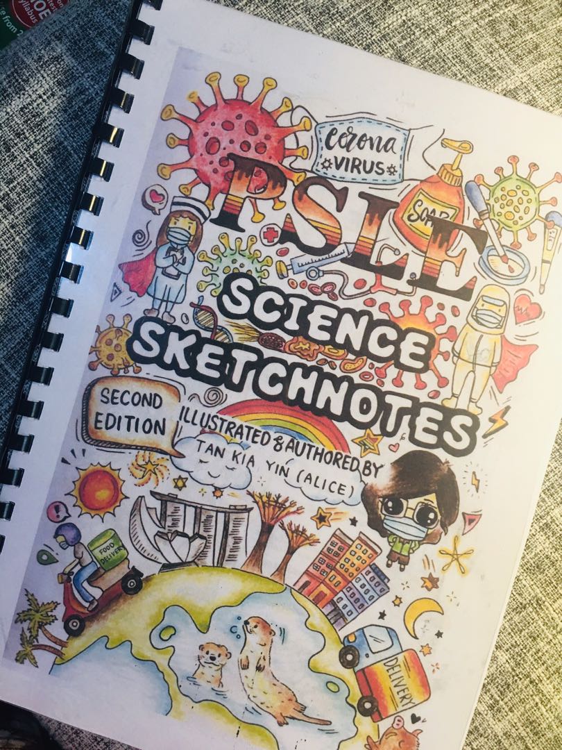 PSLE Science P3/P4/P5/P6 colour notes physical books sketch notes ...
