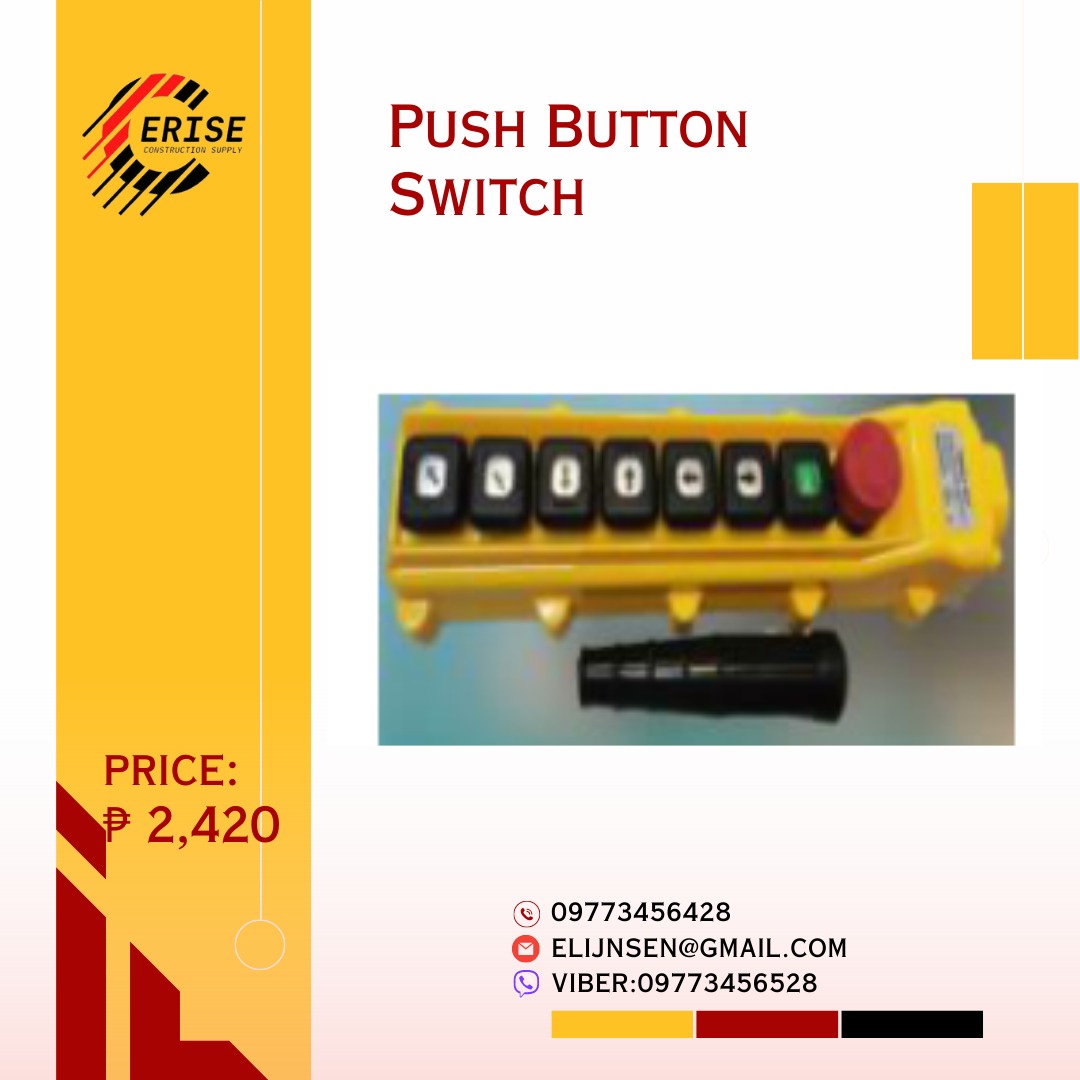 PUSH BUTTON SWITCH, Commercial & Industrial, Construction & Building ...
