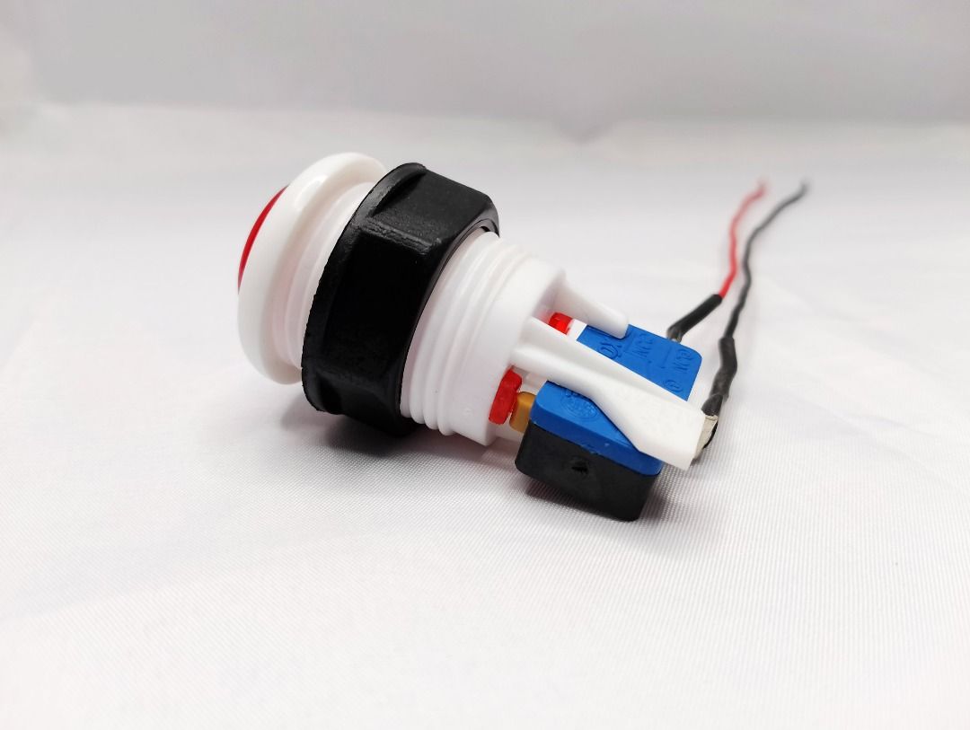PUSH BUTTON SWITCH with MICRO SWITCH 2-PIN and 5inc WIRE, FREE M-F ...