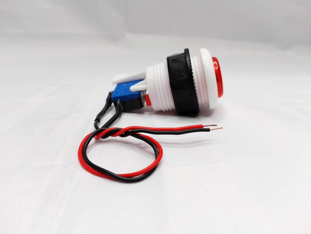 PUSH BUTTON SWITCH with MICRO SWITCH 2-PIN and 5inc WIRE, FREE M-F ...