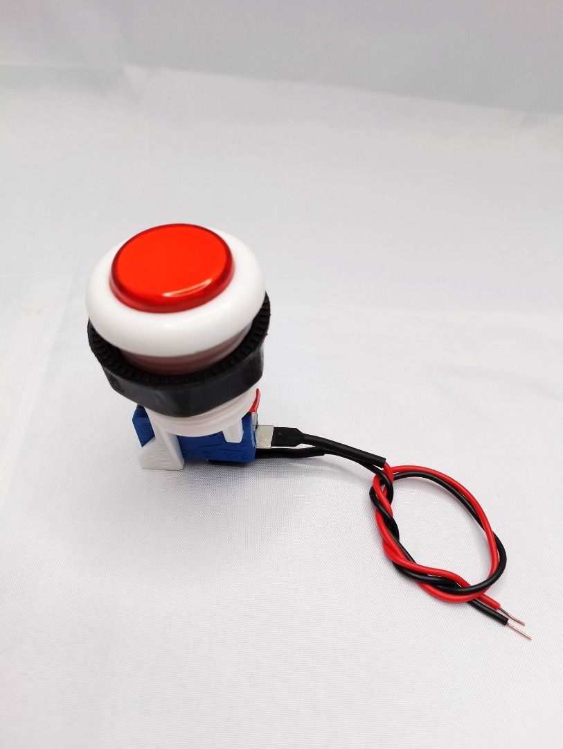 PUSH BUTTON SWITCH with MICRO SWITCH 2-PIN and 5inc WIRE, FREE M-F ...
