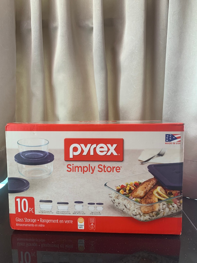 Pyrex Simply Store 10pc Glass Storage, Furniture & Home Living, Kitchenware & Tableware, Food ...