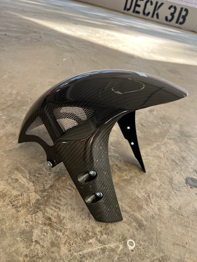 R1 front carbon mudguard, Motorcycles, Motorcycle Accessories on Carousell