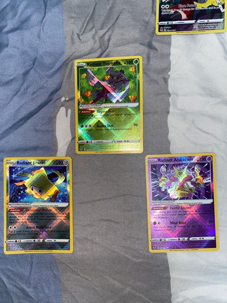 Radiant set Pokemon Cards, Hobbies & Toys, Toys & Games on Carousell