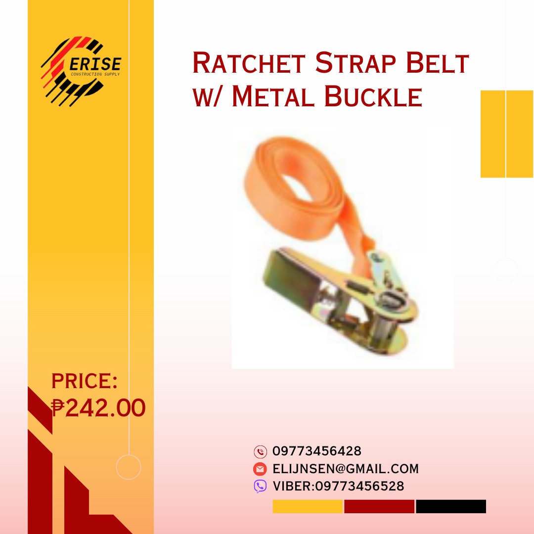 RATCHET STRAP BELT W/ METAL BUCKLE, Commercial & Industrial ...