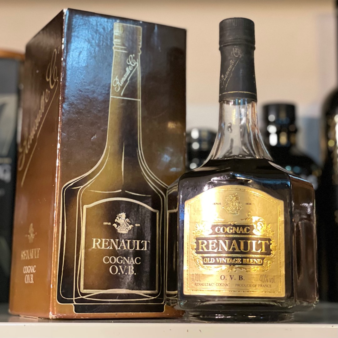 Renault Old Vintage Blend OVB O.V.B Cognac w box 700ml, Food & Drinks ...