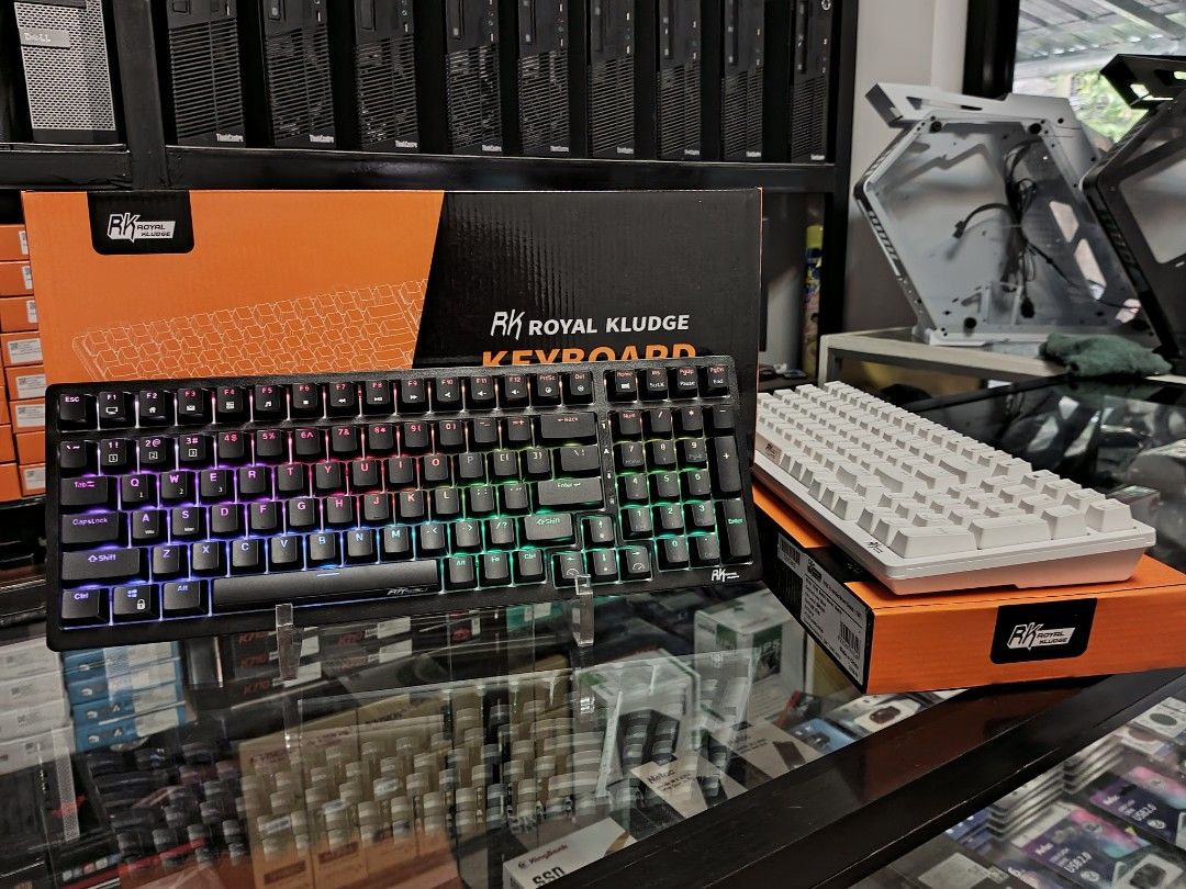 RK ROYAL KLUDGE RK98 TRI-MODE WIRELESS RGB MECHANICAL KEYBOARD BROWN ...