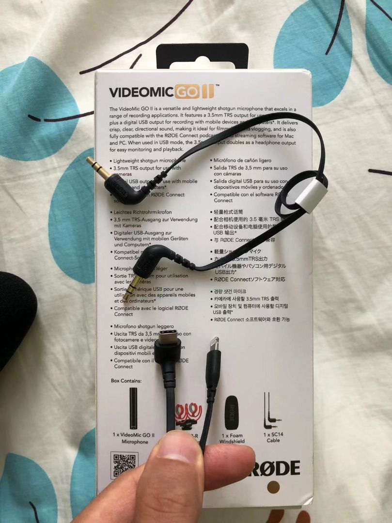 Rode VideoMic GO II Ultracompact Analog/USB Camera-Mount Shotgun ...