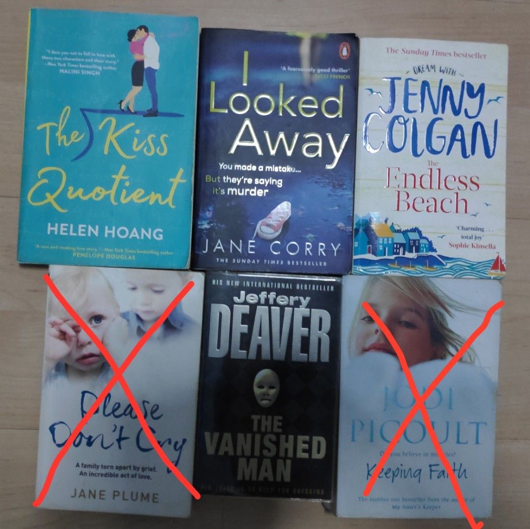 Ruskin Bond, kiss quotient, i looked away, jenny colgan, the vanished ...