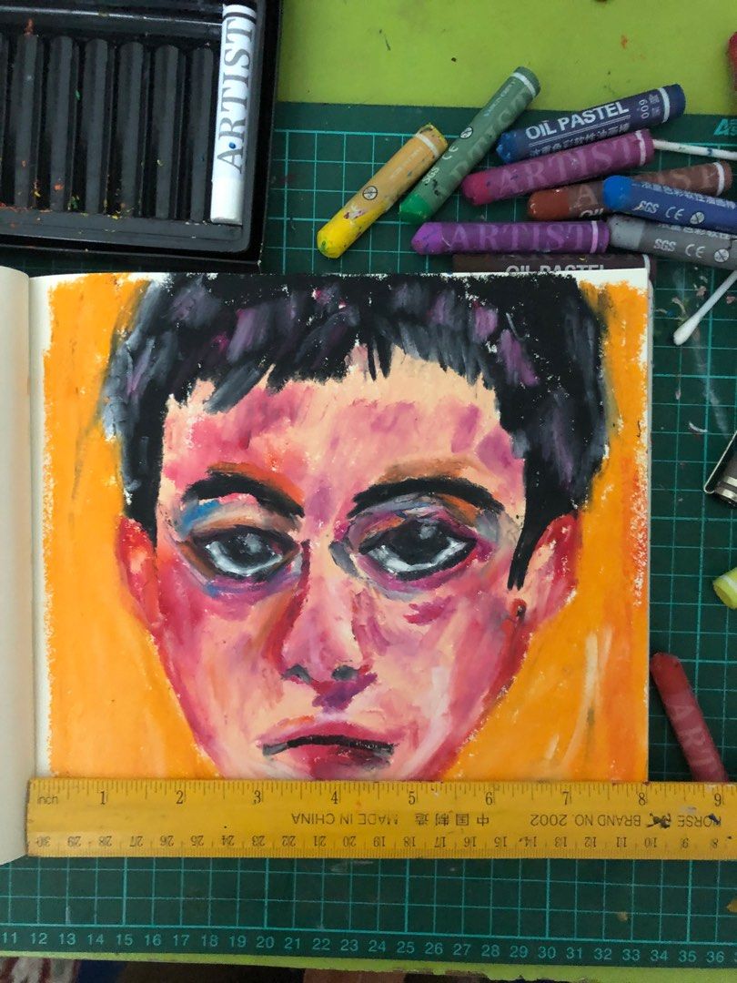 sad boy potrait, Hobbies & Toys, Stationery & Craft, Art & Prints on ...