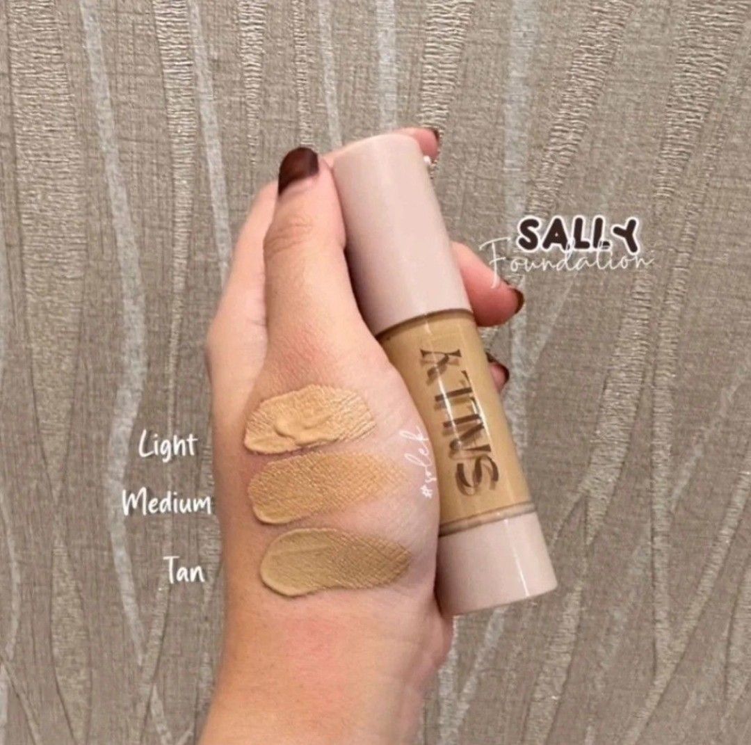 SALLY NATURAL FULL COVERAGE FOUNDATION, Beauty & Personal Care, Face ...