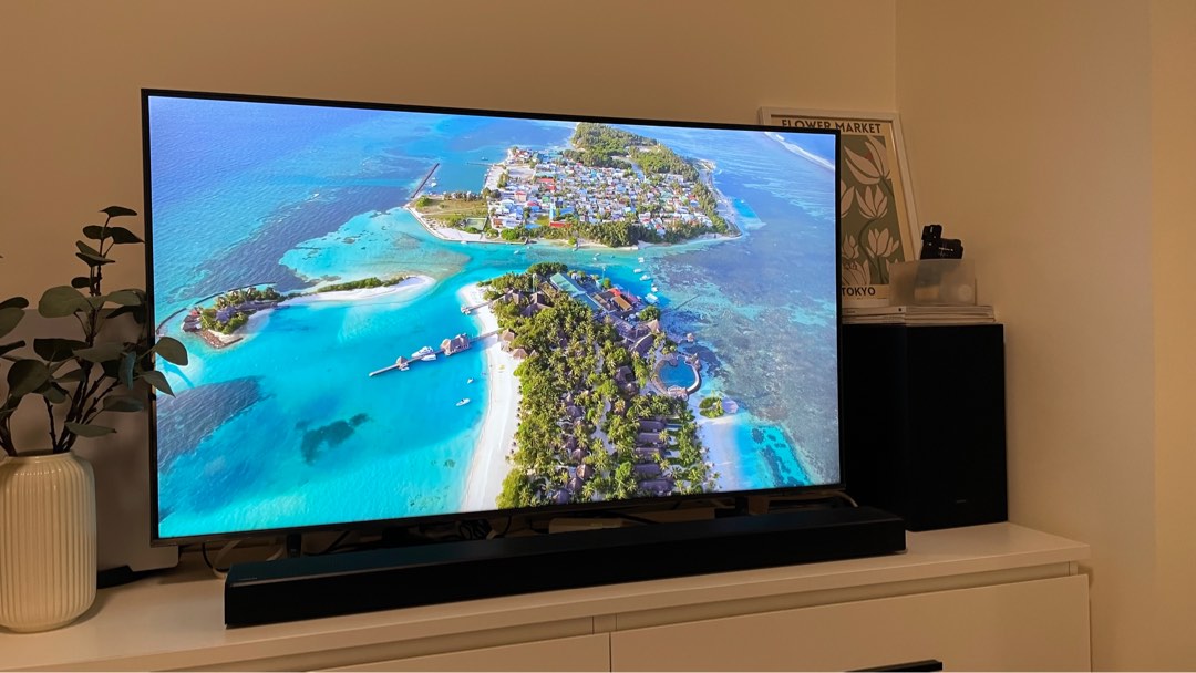 Samsung 4K 50 inch AU8100 TV and HW-A650 3.1ch Soundbar with subwoofer ...