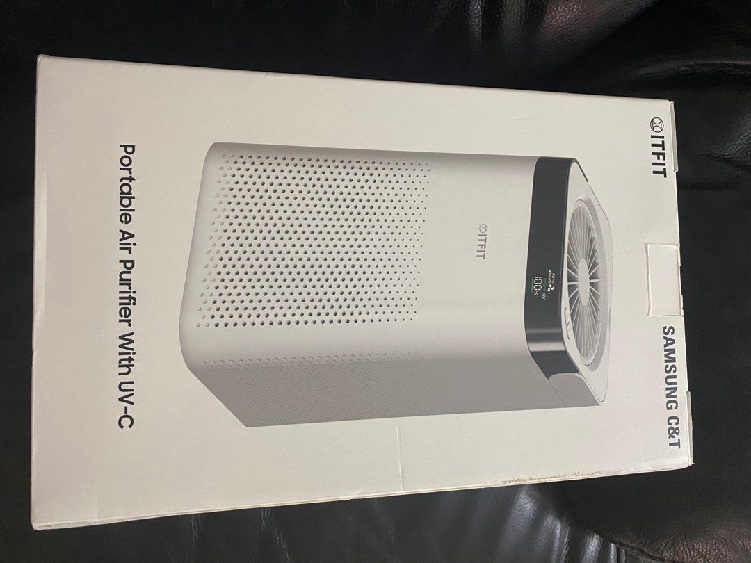 Samsung ITFIT portable air purifier with UV-C, 家庭電器, 空氣清新機及抽濕機 - Carousell