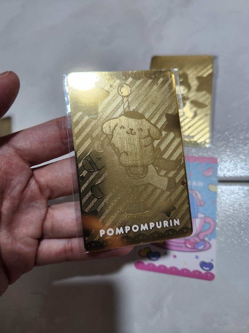 Sanrio characters gold foil rare cards cow play cow moo cpcm ...