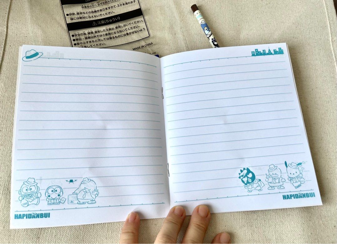 Sanrio Hapidanbui Stationary Set, Hobbies & Toys, Collectibles & Memorabilia, Fan Merchandise on ...