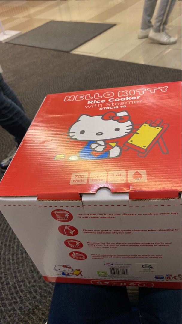 Sanrio Hello Kitty Rice Cooker with Steamer on Carousell