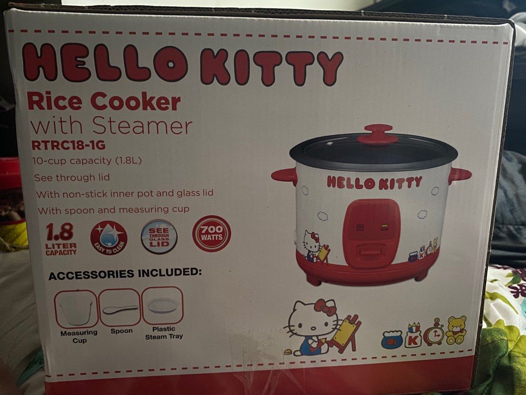 Sanrio Hello Kitty Rice Cooker with Steamer on Carousell