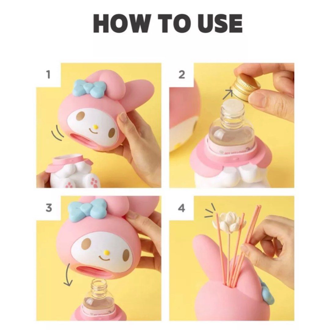 Sanrio License Room Diffuser- Hello Kitty My Melody (50ml) on Carousell
