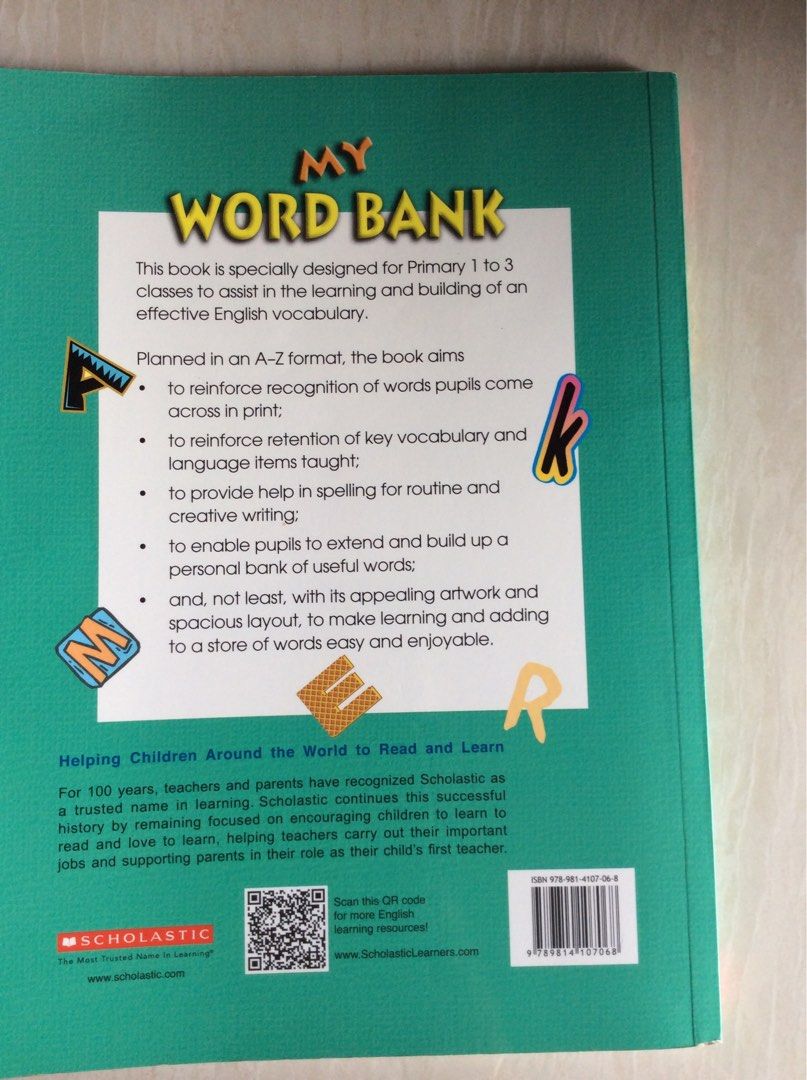 Scholastic my word bank, Hobbies & Toys, Books & Magazines, Assessment ...