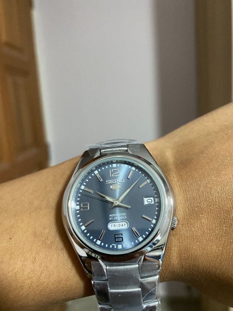 Seiko 5 SNK621K1 Automatic See-thru Back 21 Jewels Mechanical Grey Dial ...