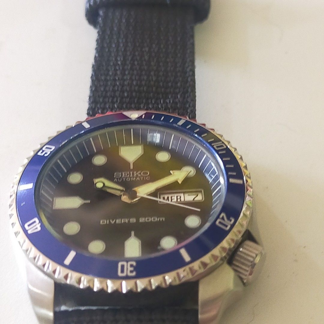 Seiko Blue Diver watch 200m Japan made, Luxury, Watches on Carousell