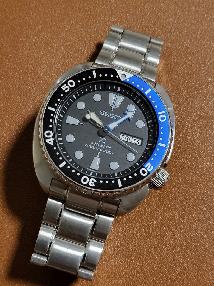 Seiko Prospex Batman Turtle Automatic watch, Luxury, Watches on Carousell