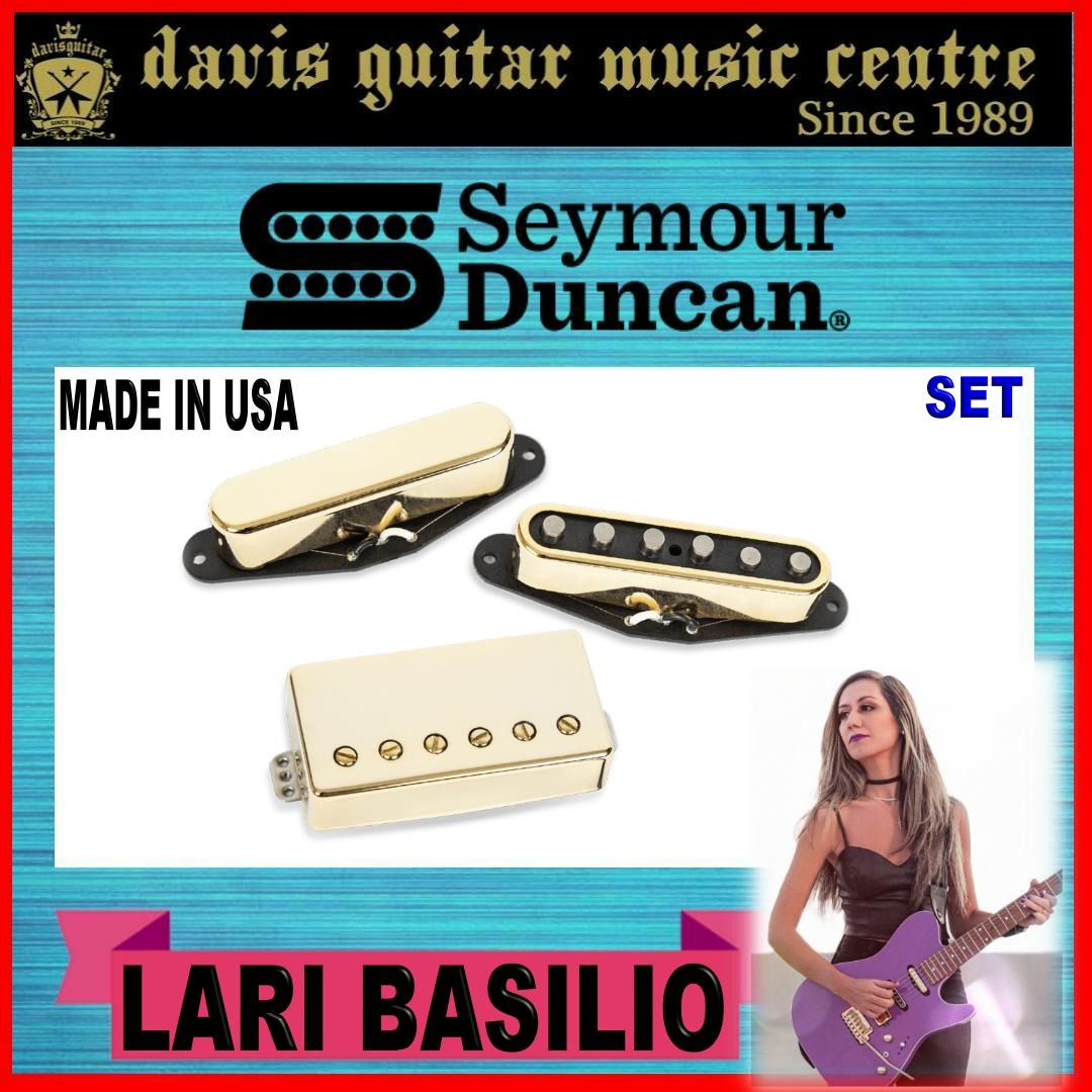 Seymour Duncan Lari Basilio Gold Trembucker Set Electric Guitar Pickup ...