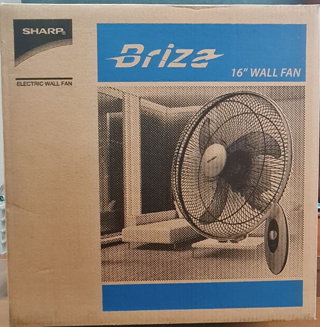 Sharp Wall Fan - 16" PJ-W160MS(WH), TV & Home Appliances, Other Home Appliances on Carousell