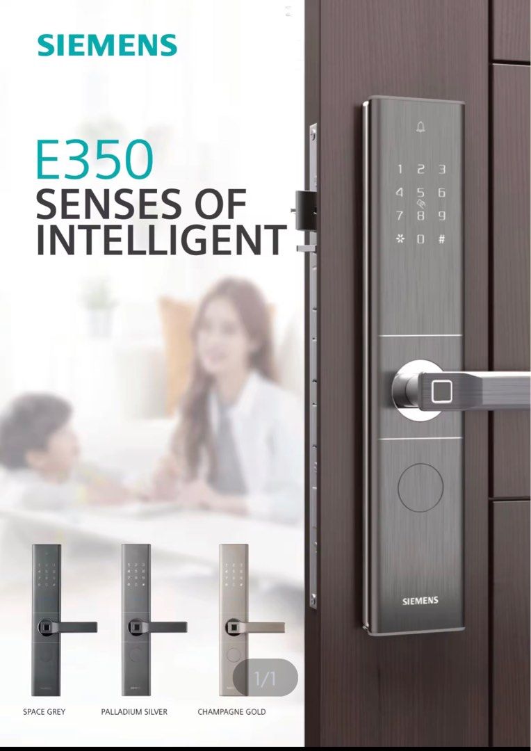 Siemens Smart Digital Lock E350, Furniture & Home Living, Security ...