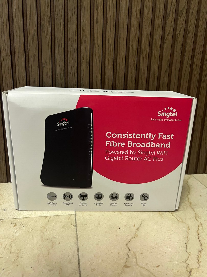 Singtel Wifi Gigabit Router AC Plus + Singtel TV BOX, TV & Home ...